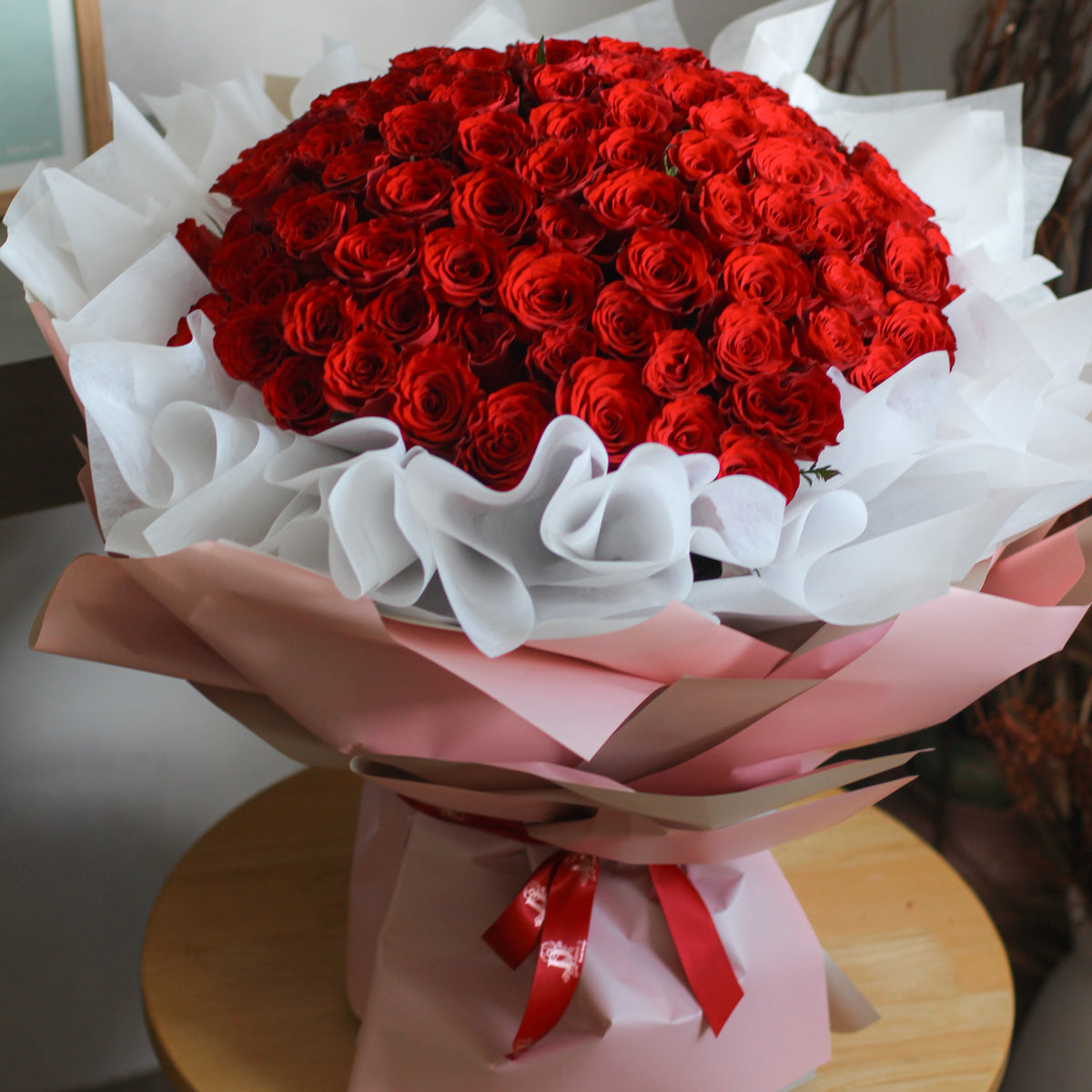 99 red roses (Fresh) – Dawn Q. Floral Design