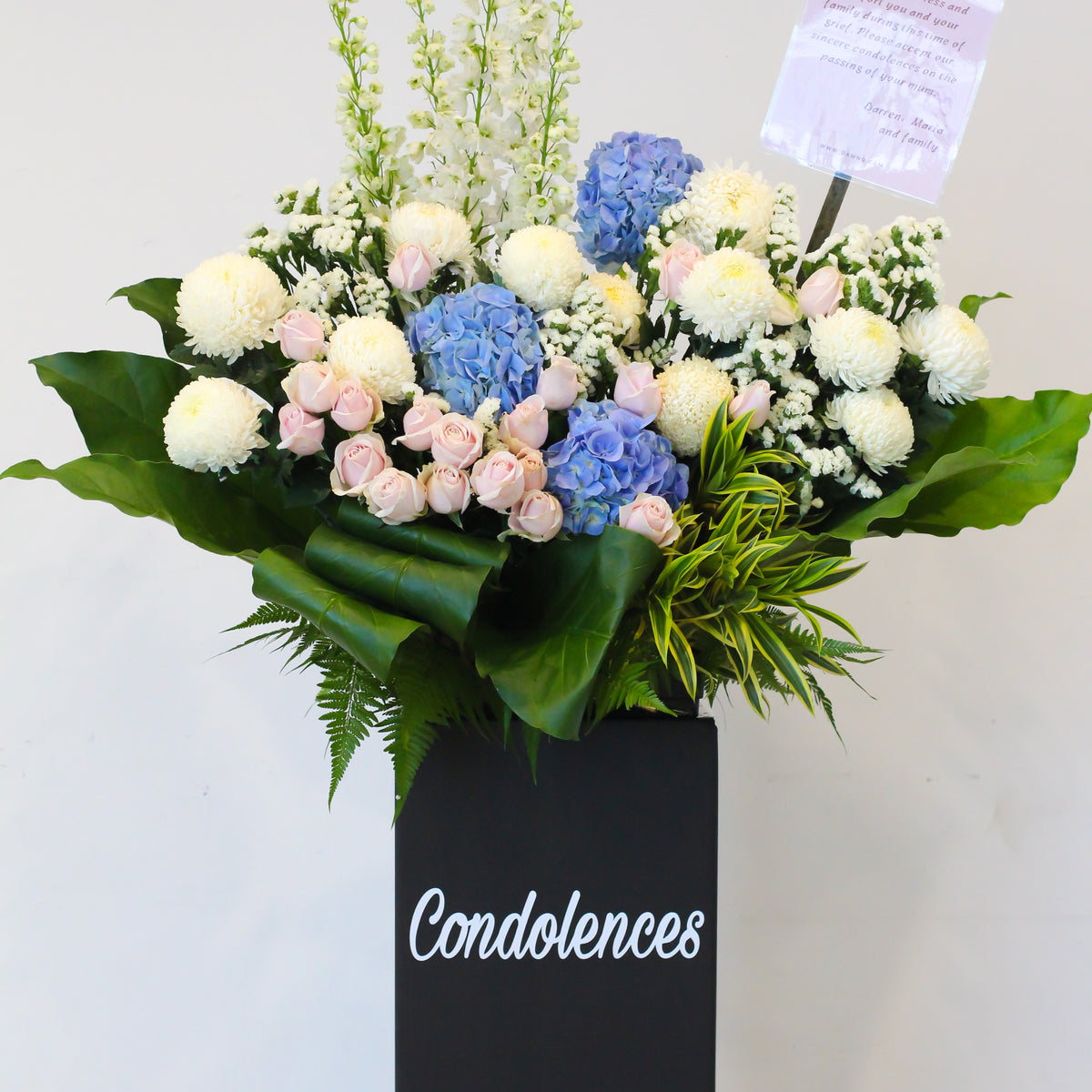 A Beautiful Goodbye (Sympathy Stand) – Dawn Q. Floral Design